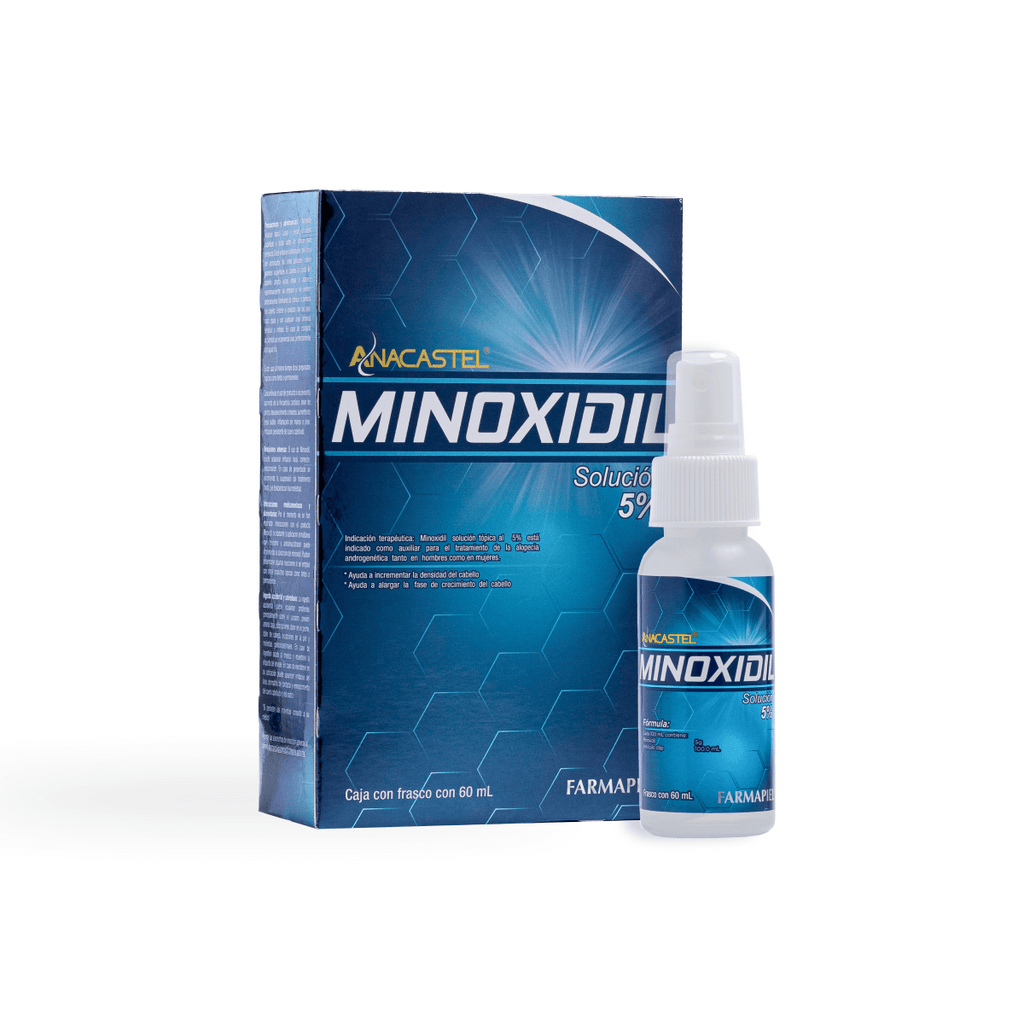 Anacastel Minoxidil 5% unitario azul - Auxiliar en el Tratamiento Anti ...