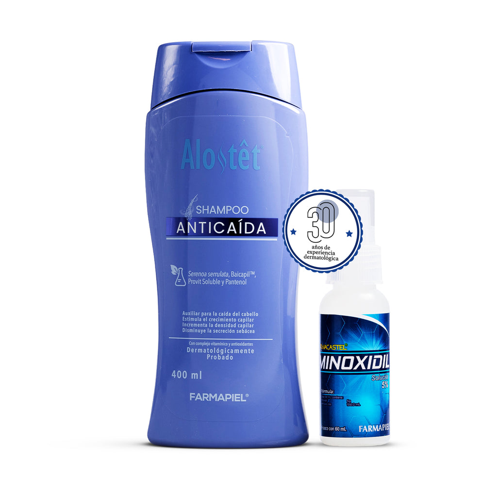 Anacastel Kit Anticaída Minoxidil 5% Spray + Shampoo | Tratamiento Cap ...