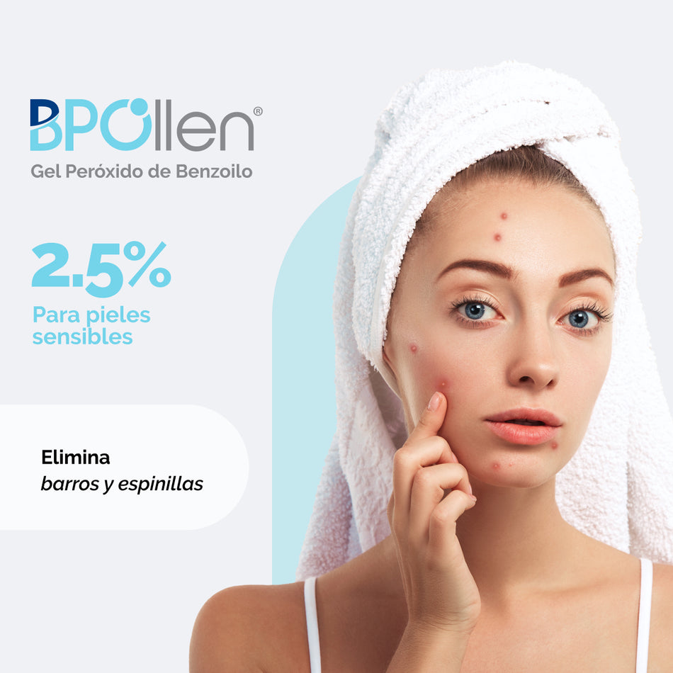 Bpollen Peróxido de Benzoilo Gel 2.5% - 60g – Tienda Farmapiel
