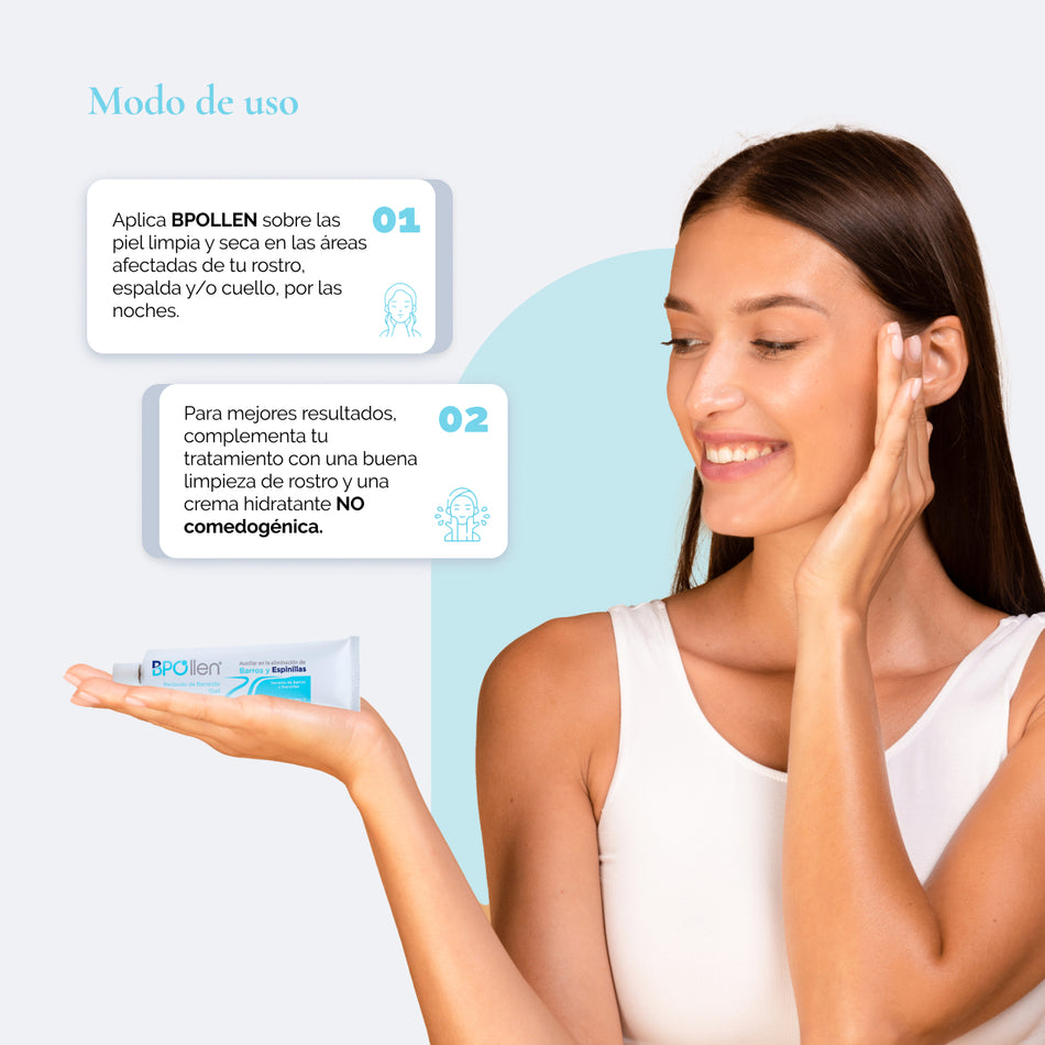 Bpollen Peróxido de Benzoilo Gel 2.5% - 60g – Tienda Farmapiel