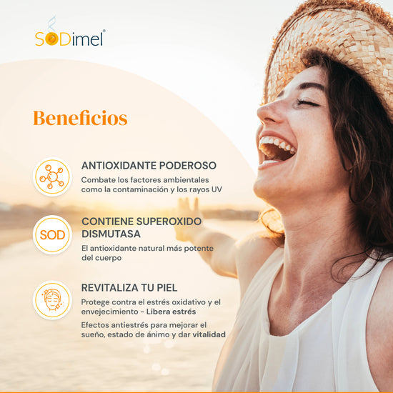 SODimel Suplemento Antioxidante | Reduce Estrés Oxidativo, Mejora Piel ...