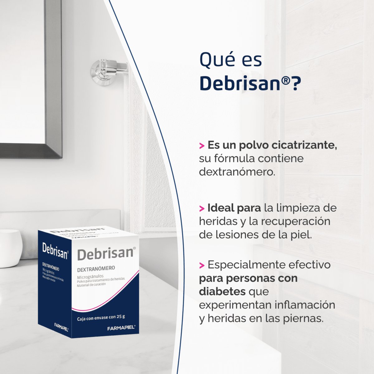 Debrisan® - Cicatrizante Heridas Abiertas - Dextranómero - 25g – Tienda ...